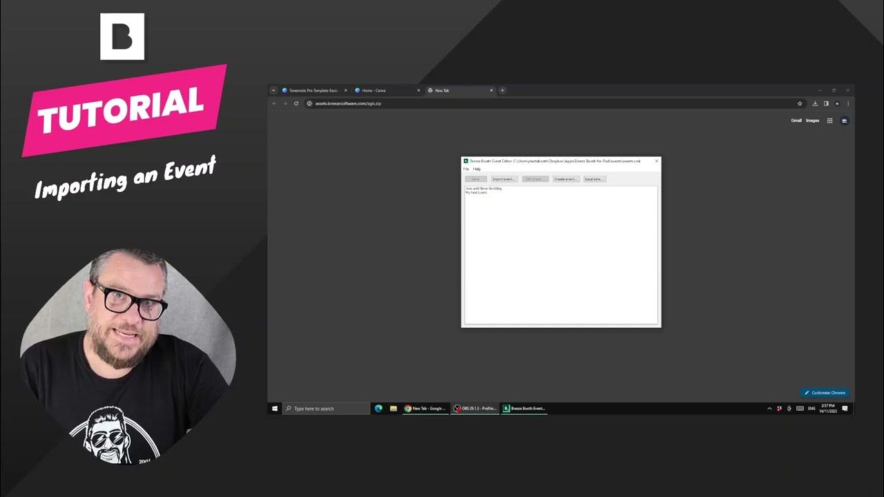 Tutorial. Importing events in to the Event Editor - YouTube