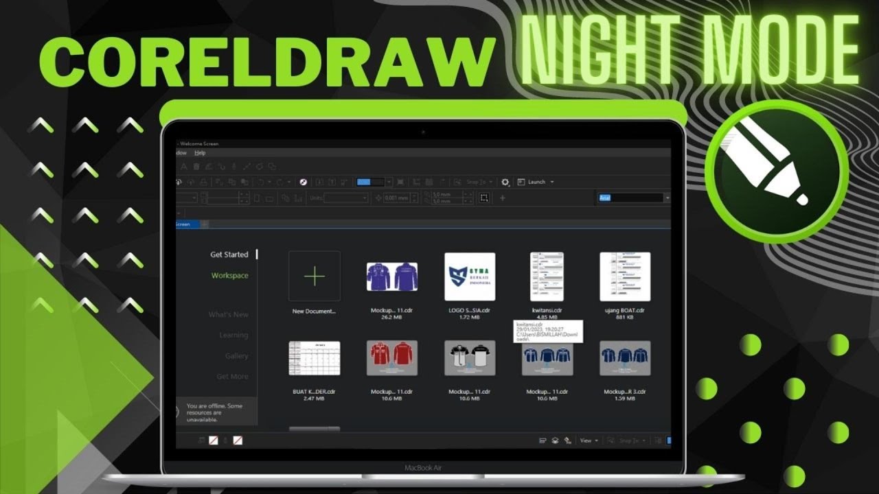 GAMPANG BANGET !!! TUTORIAL MENGGANTI TEMA CORELDRAW 2019, DARK THEME ...