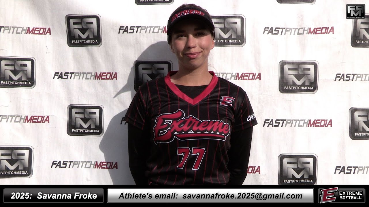 2025 Savanna Froke 3.7 GPA Pitcher Softball Recruiting Video - Extreme ...