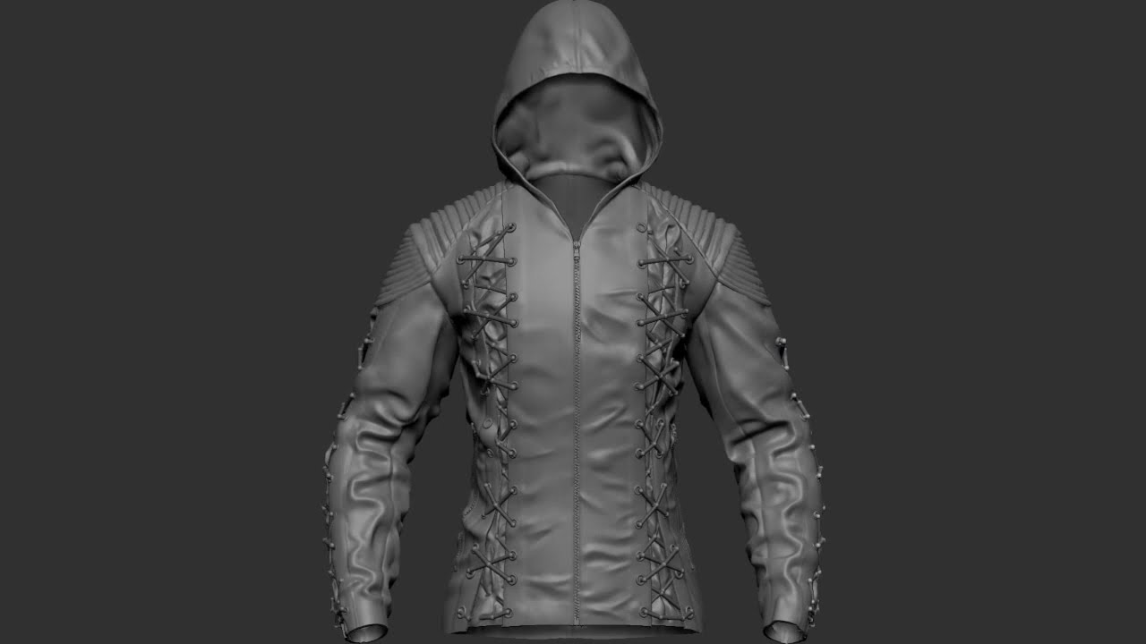 Leather Jacket Zbrush Timelapse - YouTube