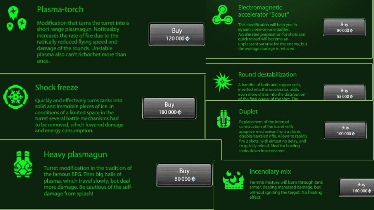 Tanki Online - Brand *New* Alterations Explained - 50+ Alterations ...