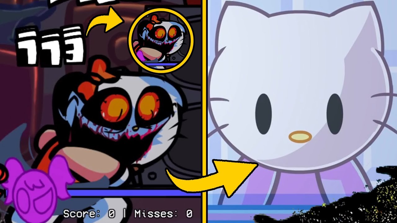 References in FNF VS Hell On Kitty | Hello Kitty/Horror - YouTube
