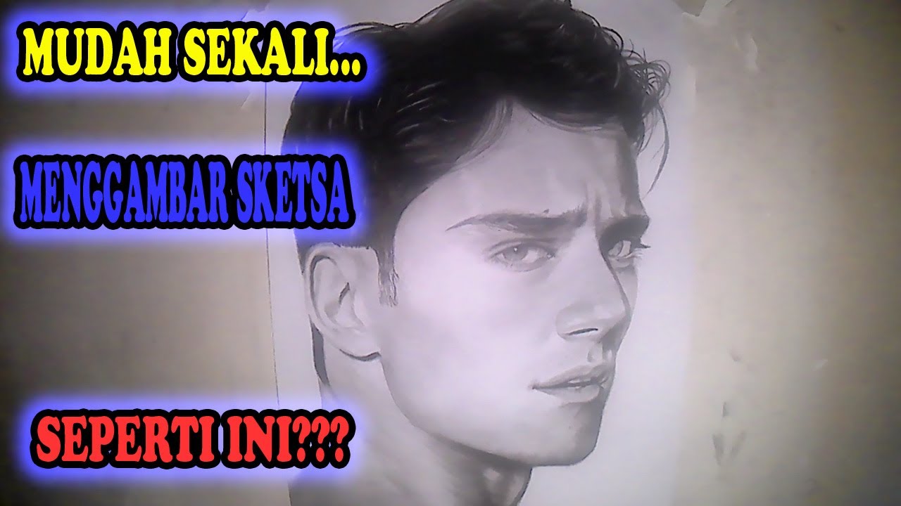 MUDAH SEKALI...MENGGAMBAR SKETSA SEPERTI INI??? || SKETCH FACE ...