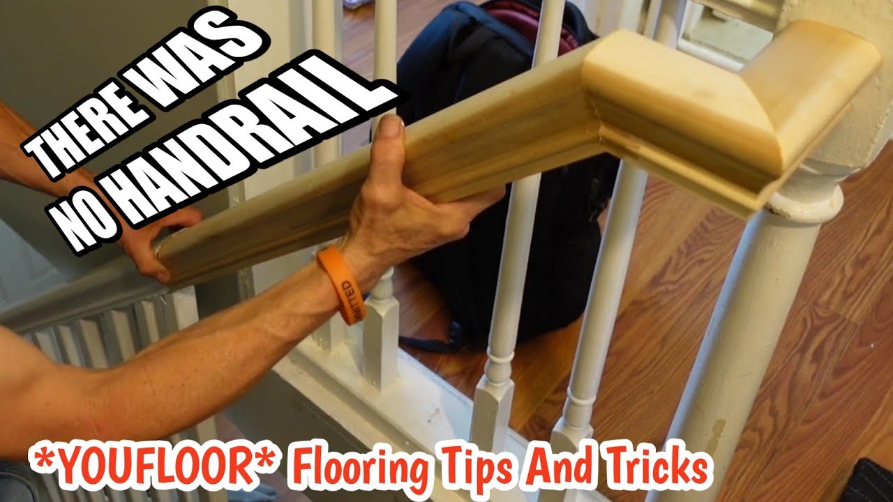 Installing A Missing Stair Handrail And Spindles 💪 - YouTube