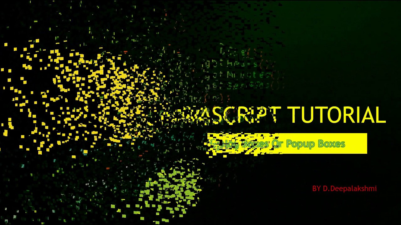 JavaScript Tutorial | Session-4 | Dialog Boxes or Popup Boxes in ...