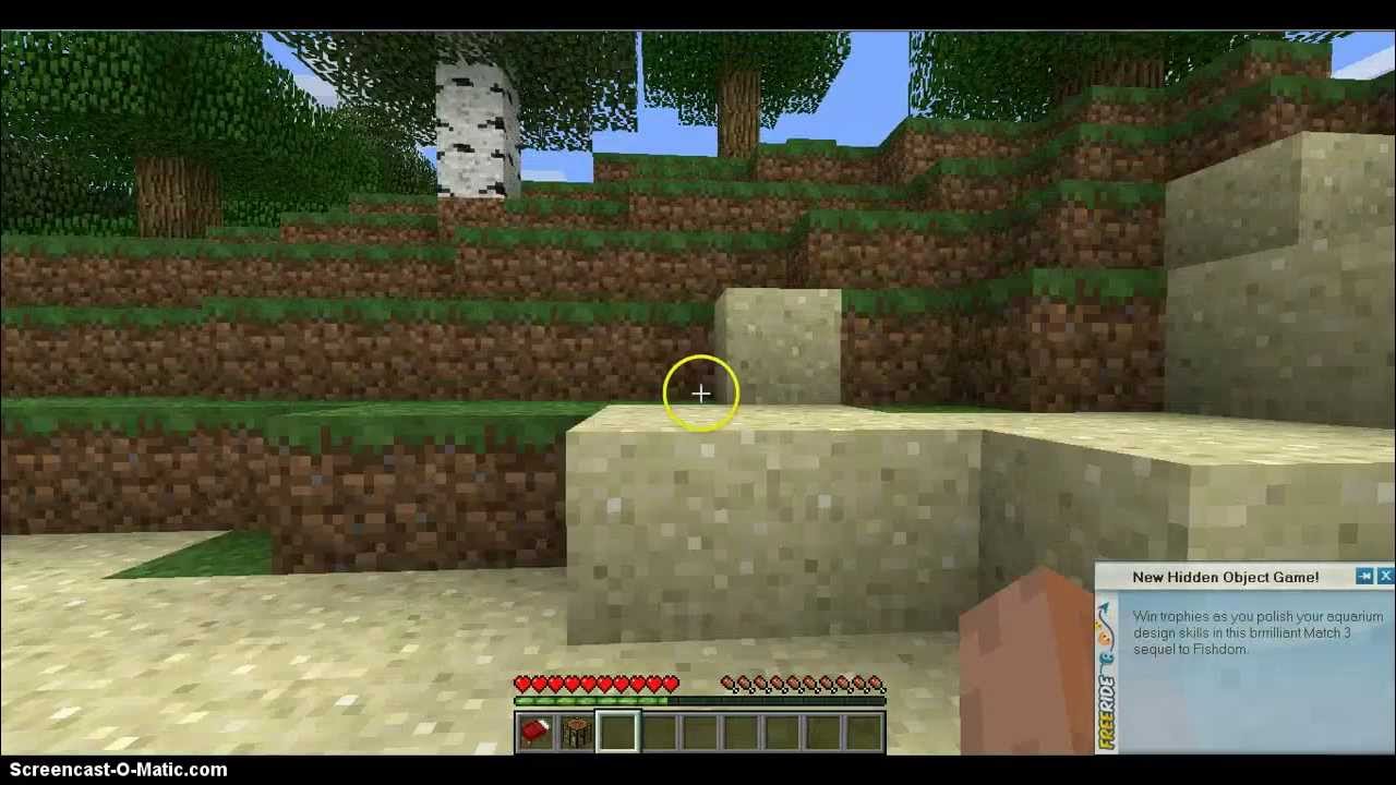 minecraft part 1- collect WOOD - YouTube