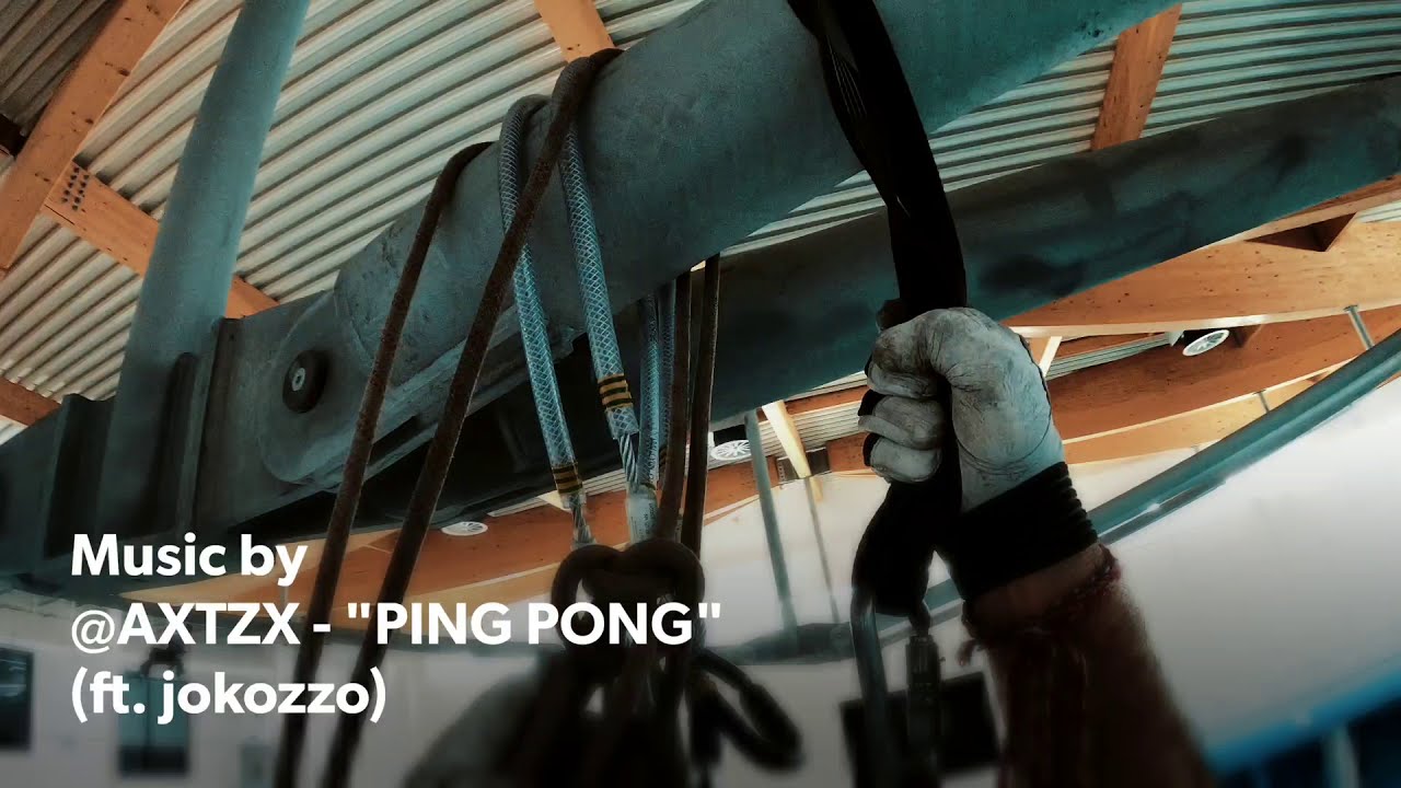 Rope Access Aid Climbing above a warm indoor pool - YouTube