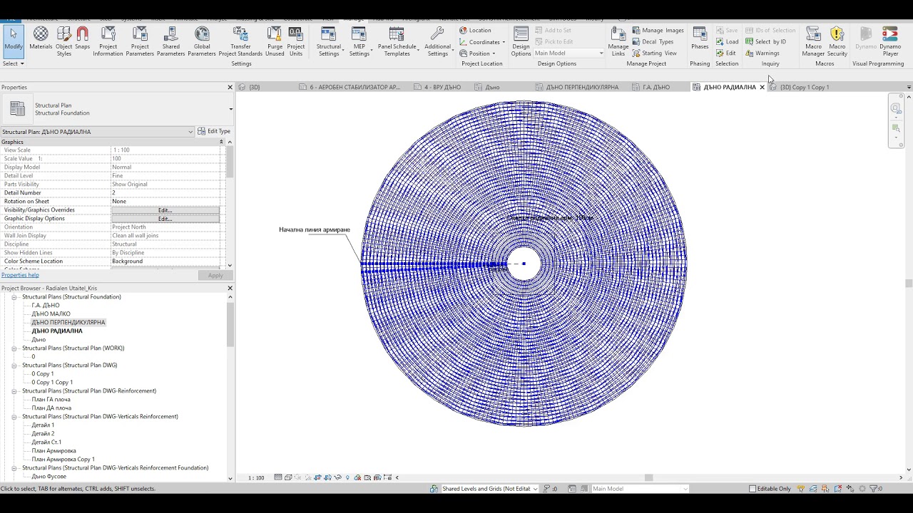 Radial Reinforcement using Dynamo - YouTube