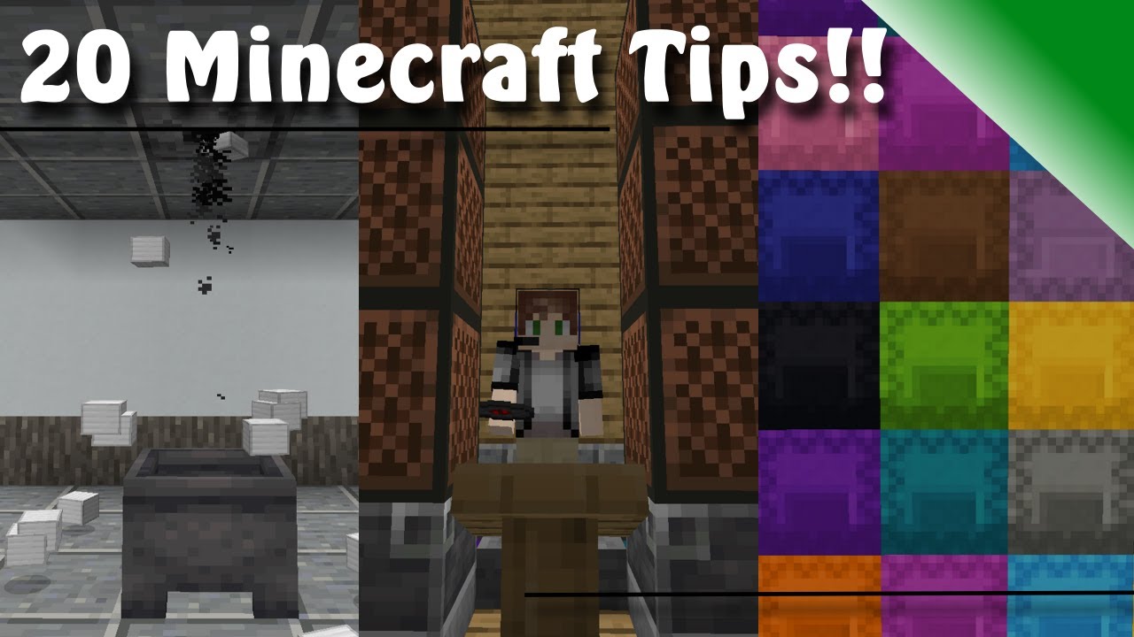 20 Helpful Minecraft Tips! - YouTube