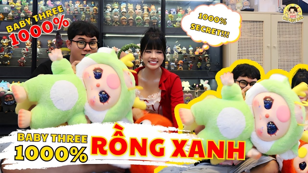 Unbox BABY THREE 1000% SECRET RỒNG XANH | Đạt Minh Trần Official # ...