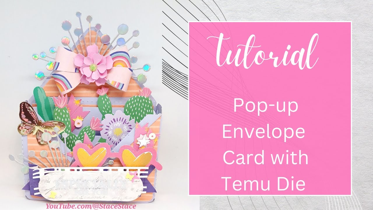 Tutorial: TEMU Pop-up Envelope Card Die - YouTube