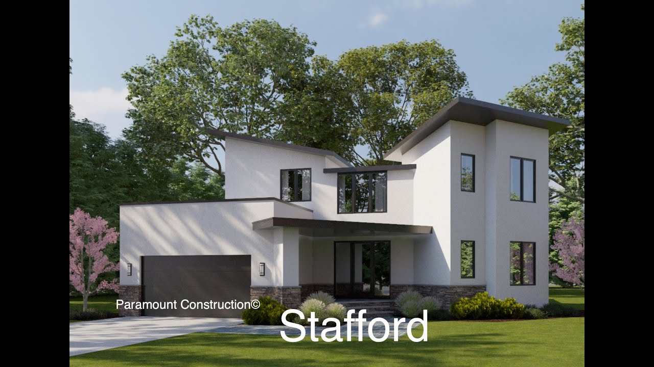 Stafford Model Contemporary Home For Sale - YouTube