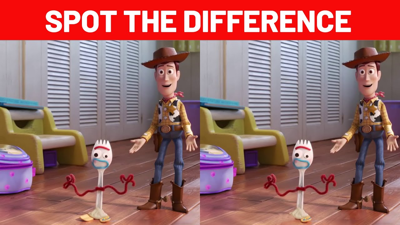 Toy Story 4 🔎 SPOT THE DIFFERENCE 🔎 Brain Games | movie puzzle | Bet ...