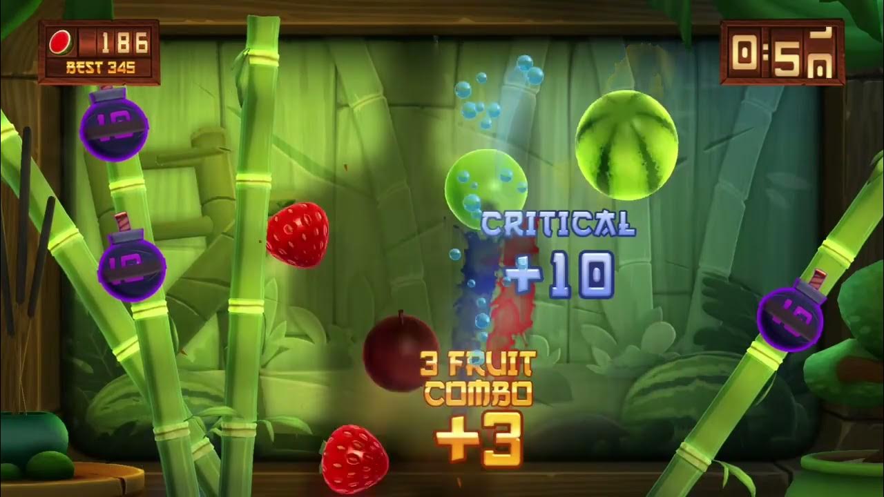 Fruit Ninja Kinect 2 (2023) #4 | Nobu’s Bamboo Strike - YouTube