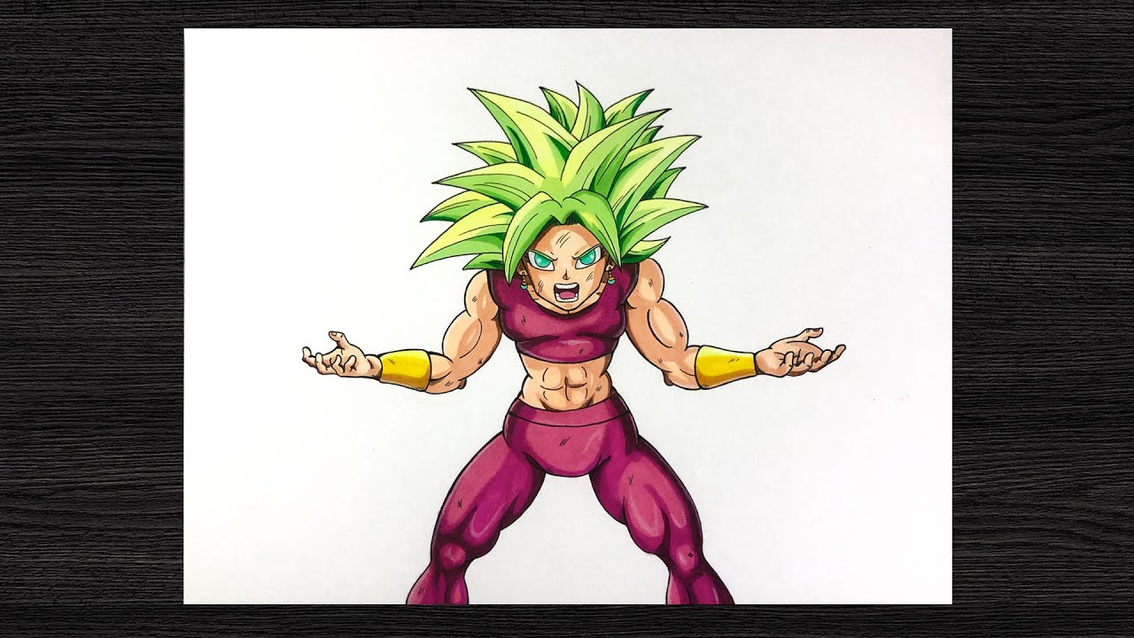 Drawing Kefla - Dragon Ball Super Artwork - Timelapse - YouTube