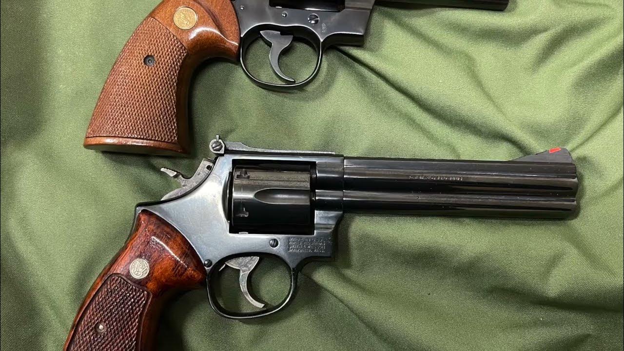 Smith Wesson 586-3 VS Colt Python 1974..357Magnum - YouTube
