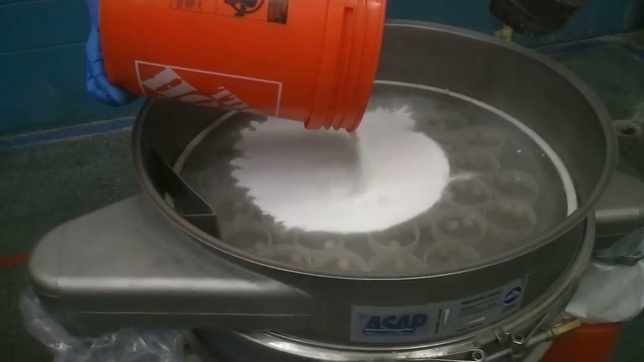 SWECO Round Separator Screening Potato Starch - YouTube