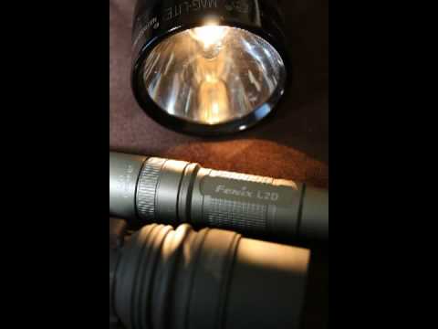 LAMPE TACTIQUE-SECURITE : Pentagonlight,Fenix L2D, Mag-Lite