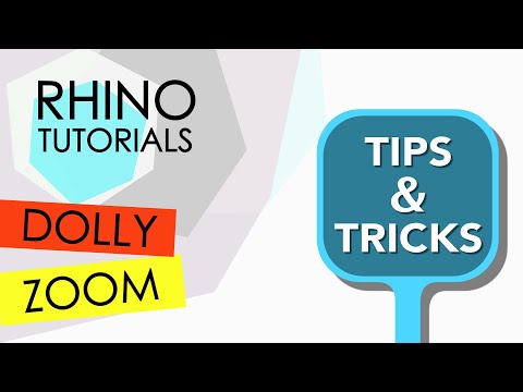 RHINO TUTORIAL Tips & Tricks - dolly zoom