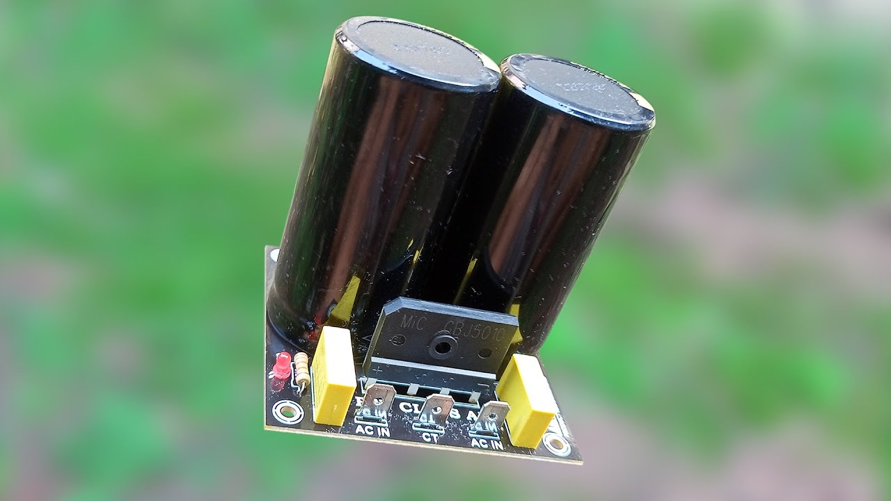 cara merakit psu simetris 2 elco 80v 10000uF rubycon - YouTube