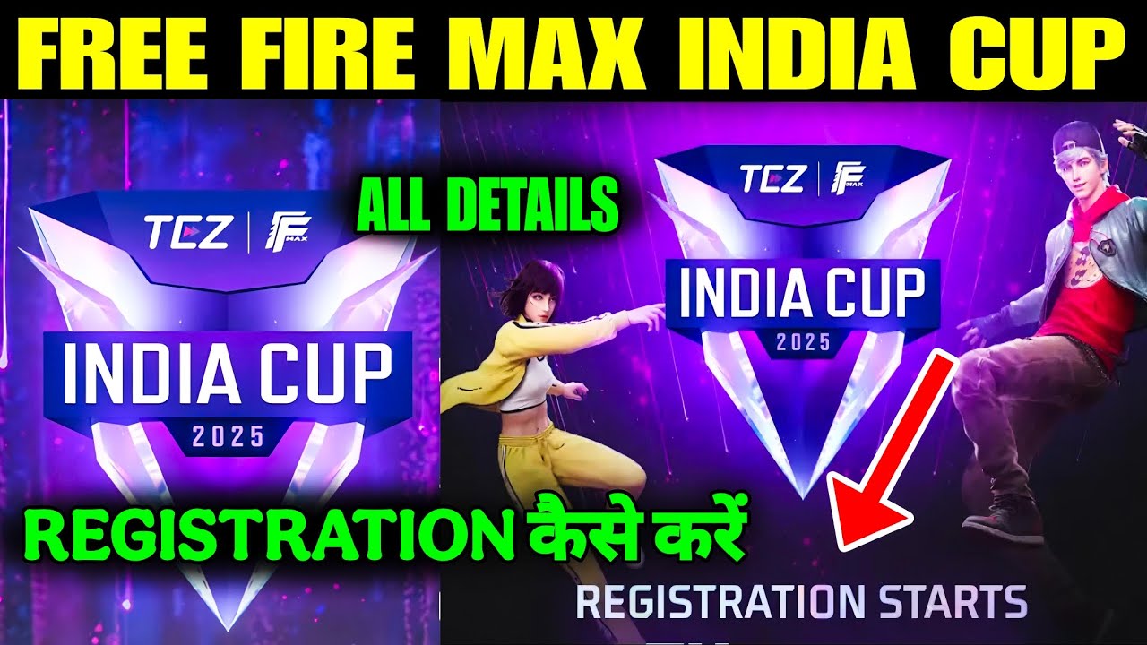 FREE FIRE MAX INDIA CUP 2025 REGISTRATION DATE || FREE FIRE MAX INDIA ...