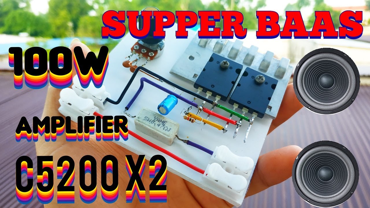 Chế Amplifer mini C5200 100w (Extreme Powerful Bass Amplifier With Quad ...