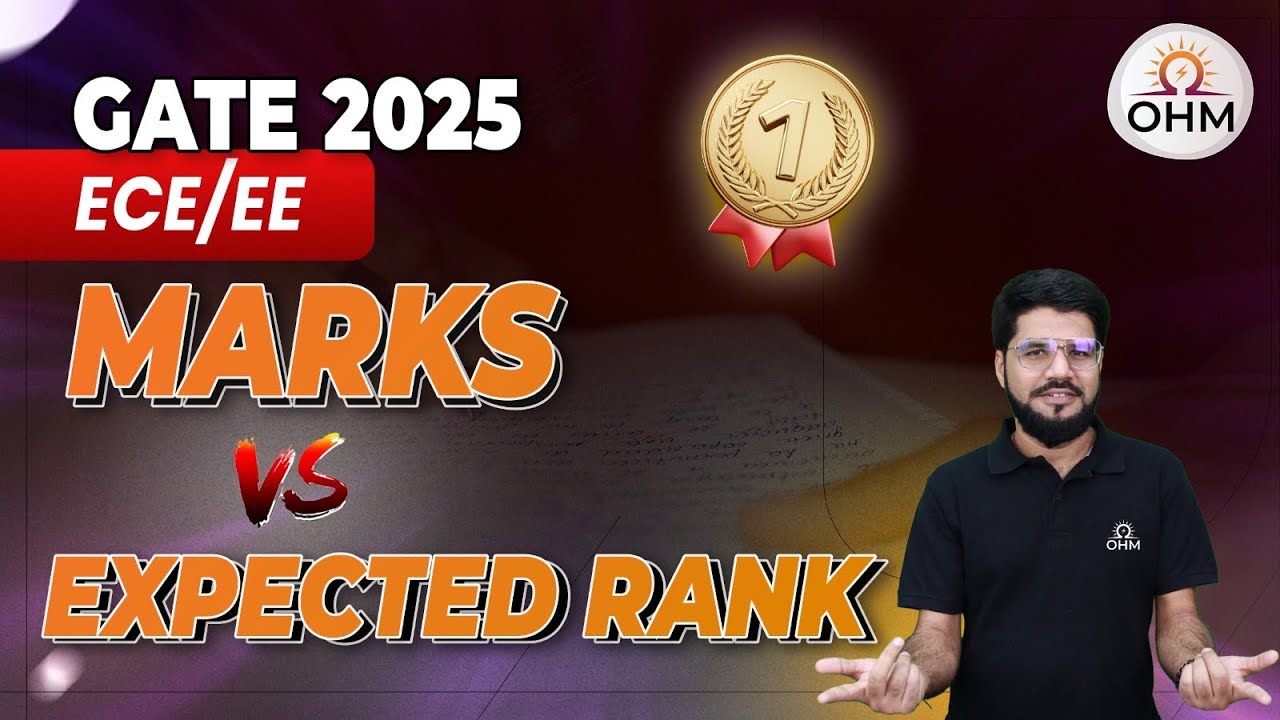 GATE 2025 | Marks vs Expected Rank | Estimate your Rank #gate2025 - YouTube