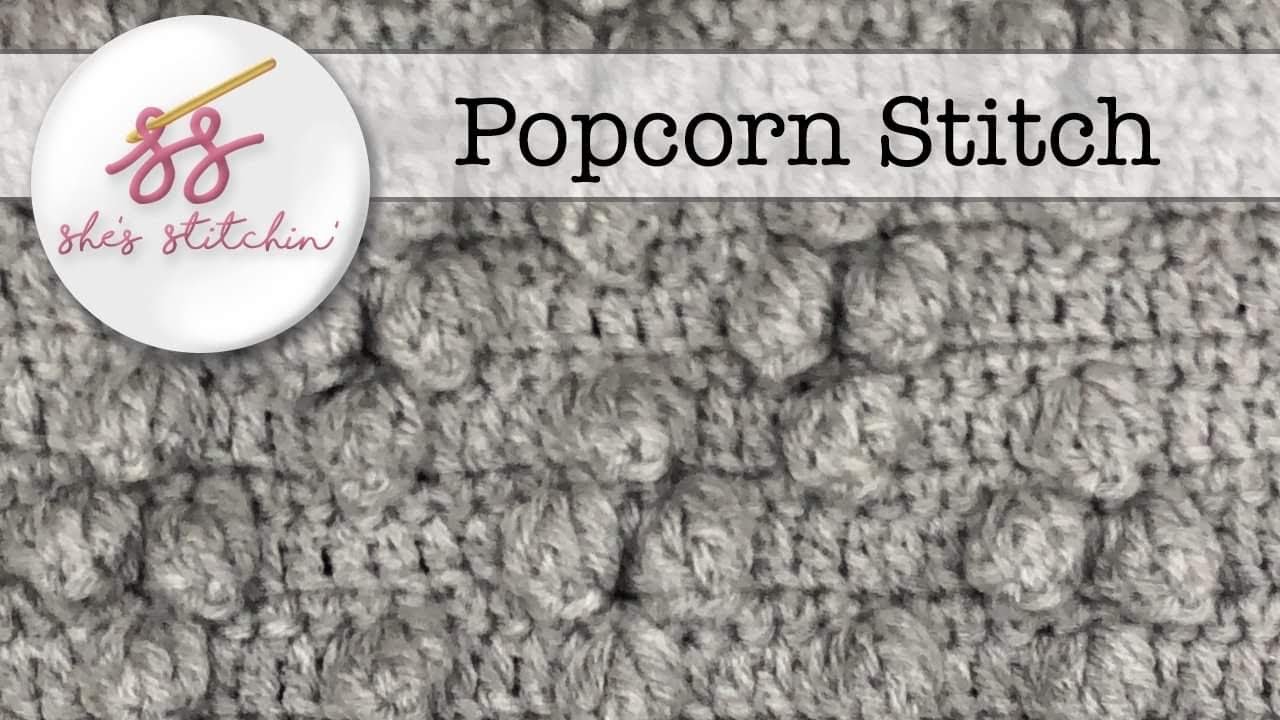 Popcorn Stitch Crochet Tutorial: Just Another Crochet Along - YouTube