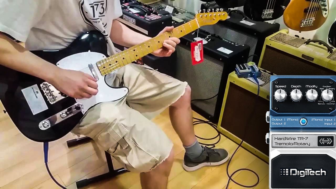 DigiTech Hardwire TR-7 - Tremolo / Rotary Pedal - YouTube