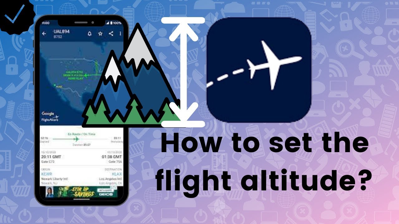 How to set the flight altitude in Flight Aware? - YouTube