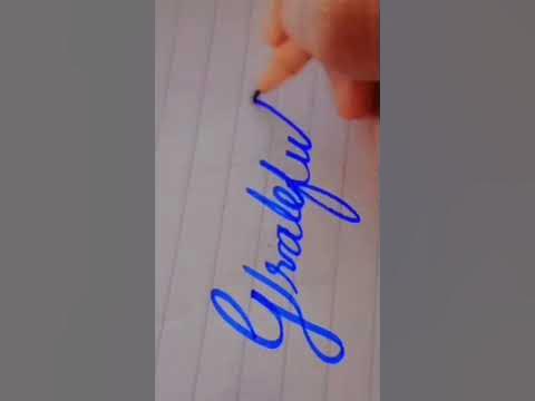 Grateful In Cursive Writing #Spark#Viral#Short - YouTube