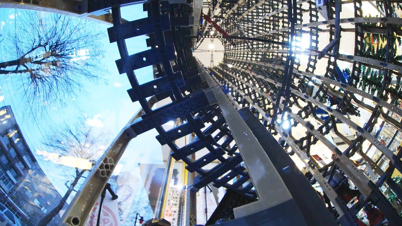 The Great Helix LEGO Train Crash - YouTube