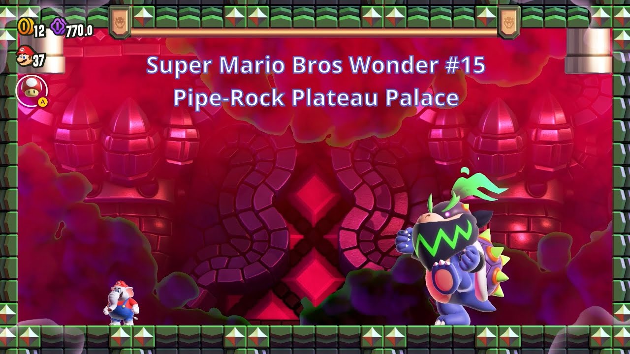 Super Mario Bros Wonder - EP15 - Pipe-Rock Plateau Palace 100% - YouTube