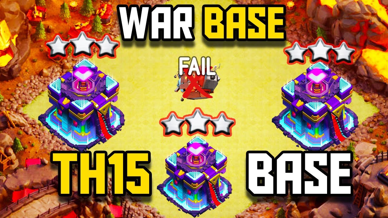 TOP 10 TH15 War Base With Link | Best TH15 War BASE Anti 1 Star | Th15 ...