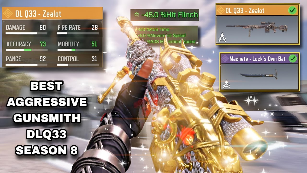 BEST FAST🔥☢️NEW ADS+NO HITMARKER DLQ33 Gunsmith Setup! BEST DLQ33 ...
