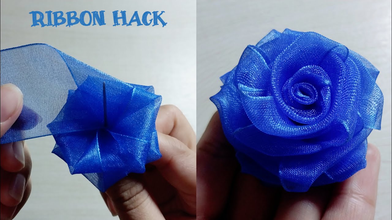 DIY | Make easy and simple roses with a needle | Easy way to make your ...