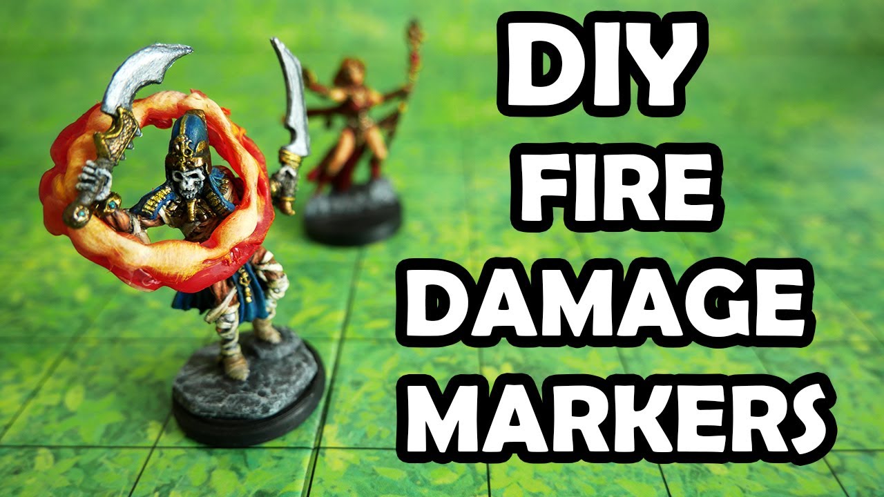 DIY Fire Damage Ring Markers for #DnD Miniatures and Map - YouTube