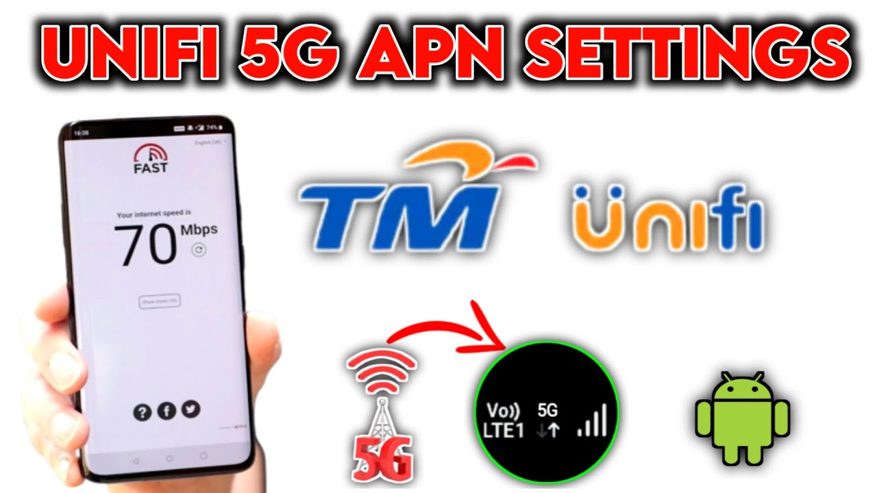 unifi apn 5g setting for android 2023 - YouTube