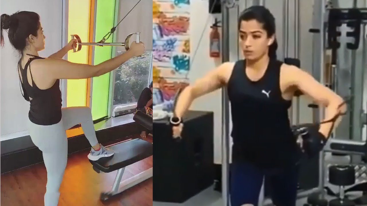 Rashmika Mandanna Workout in Home #RashmikaMandanna | Rashmika Latest ...