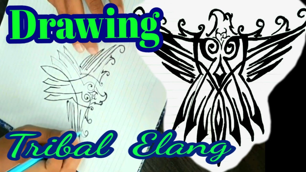 Drawing : Tribal.... Burung Elang - YouTube