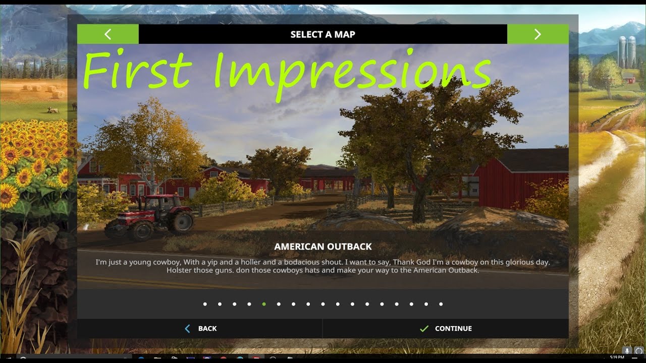 Farming Simulator 17 - Map First Impression - American Outback - YouTube