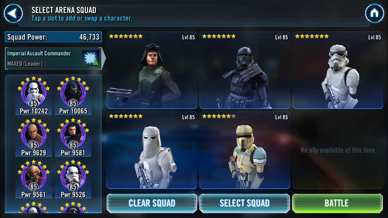 SWGOH The Empire vs First Order - YouTube