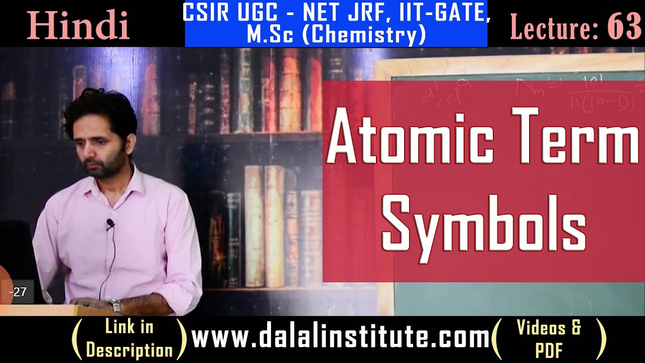 Electronic States of Atoms Term Symbols - YouTube