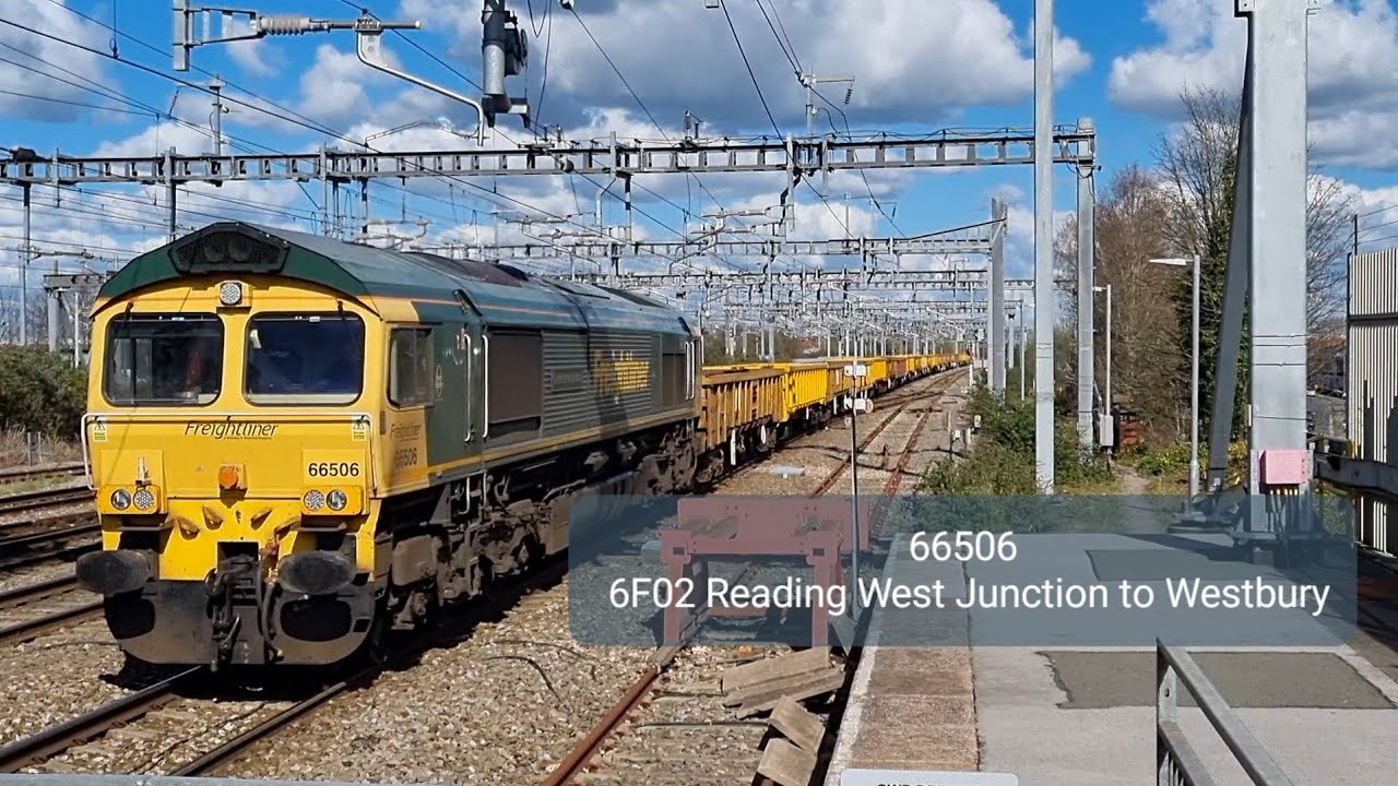 66506, 6F02 Reading West Junction to Westbury 7/4/2023 - YouTube