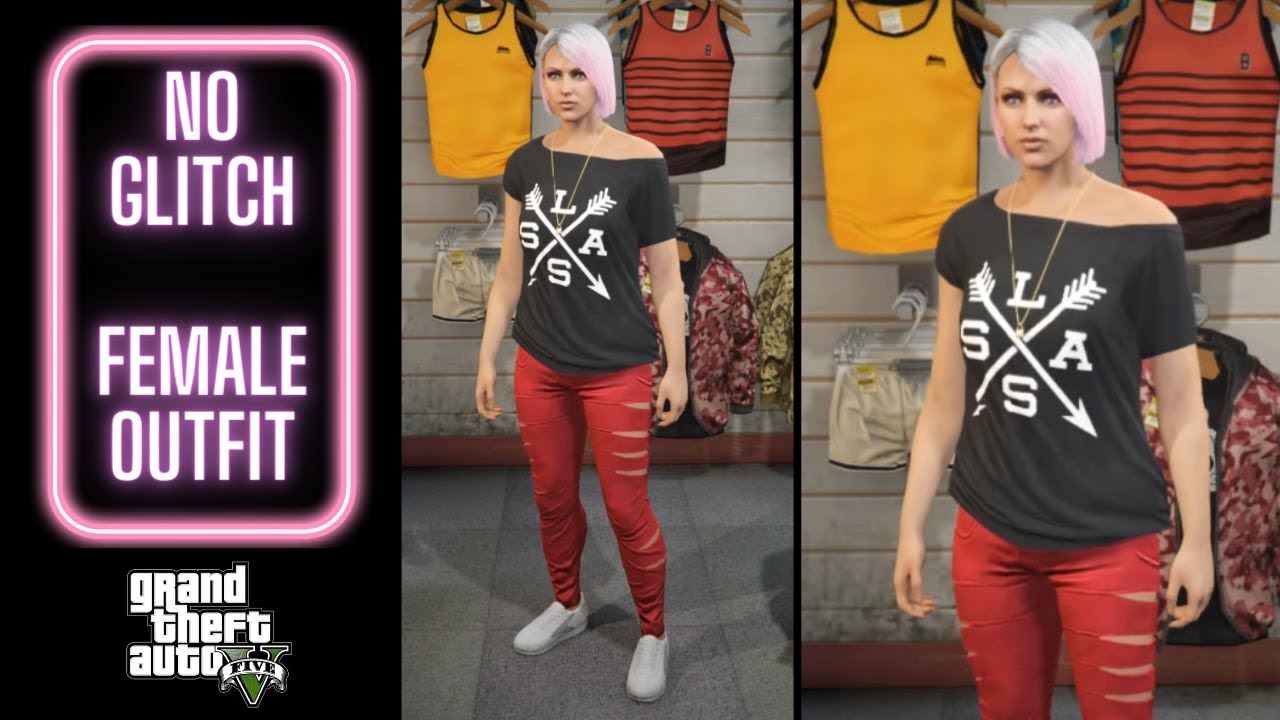 Pretty NO GLITCH Female Outfit Tutorial | GTA 5 Online - YouTube