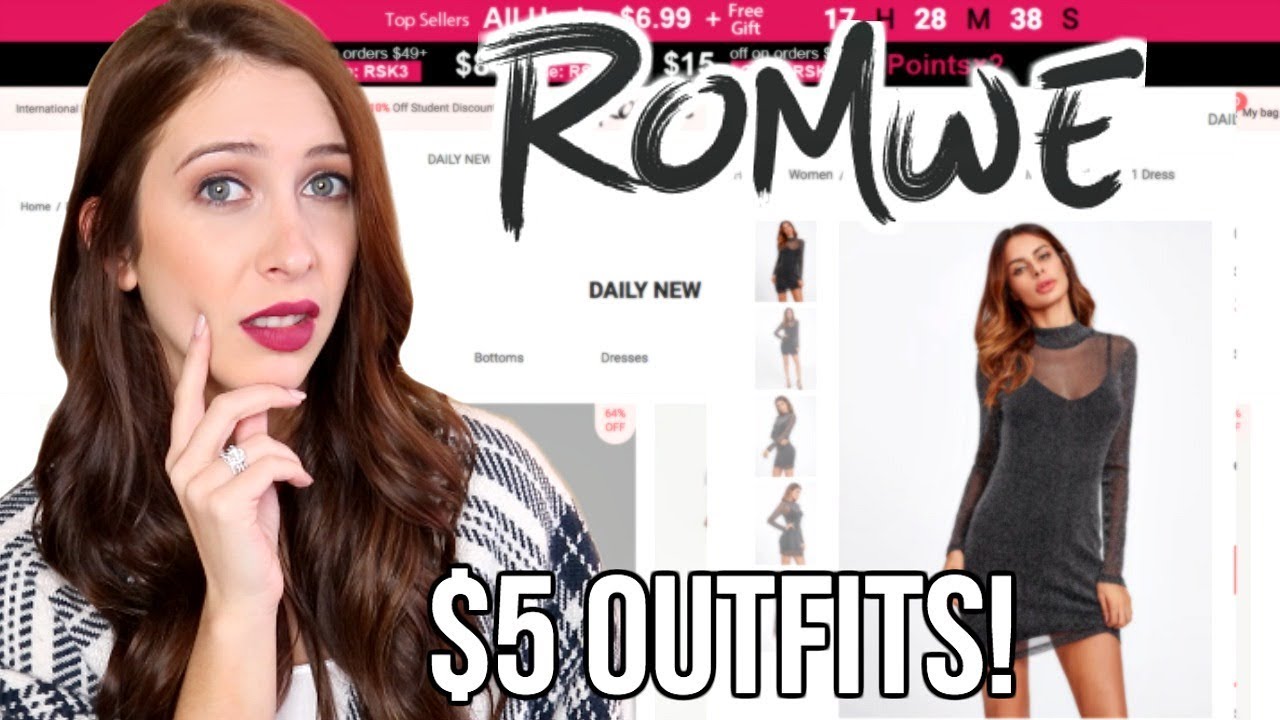 Wearing $5 Romwe Outfits for a Week! - YouTube