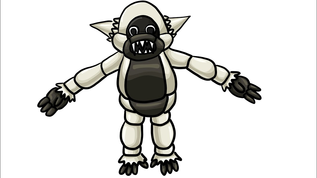 How to Draw *NEW* WHITE MONSTER Rainbow Friends Roblox Chapter 2 | NEW ...