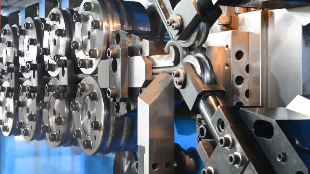 CSM6250 6axis 25mm CNC spring coiling machine - YouTube