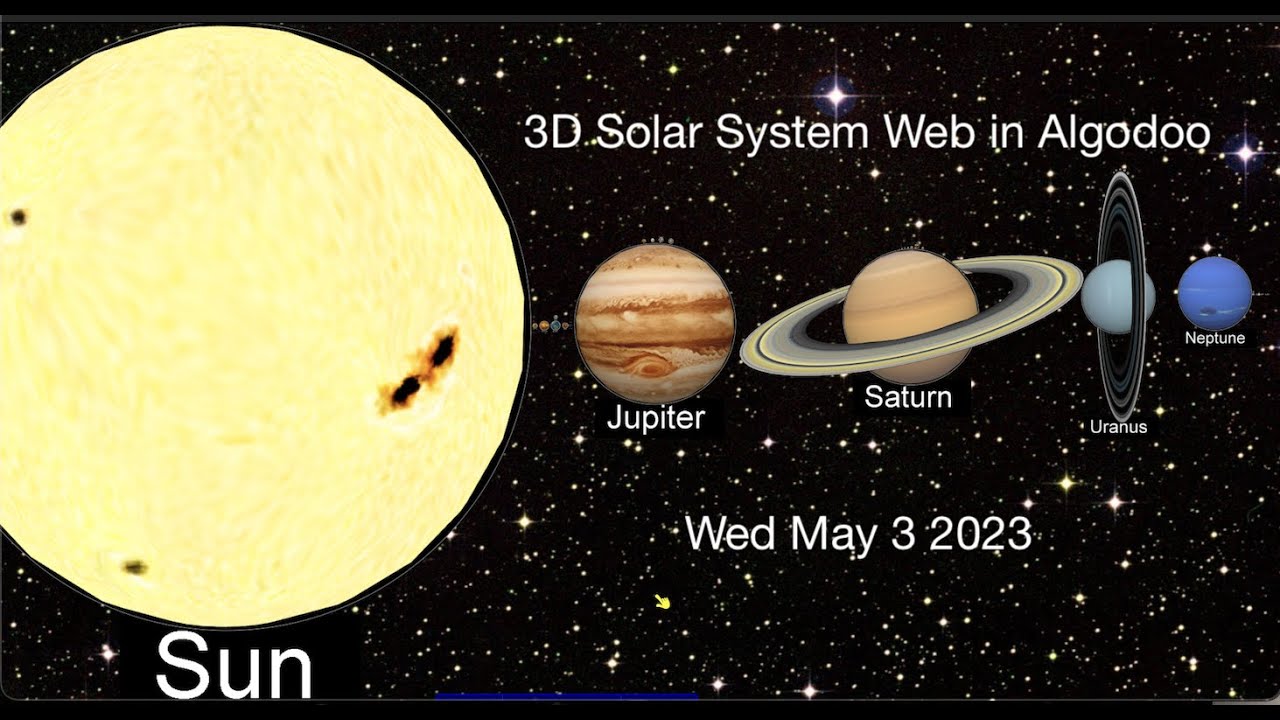 3D Solar System Web in Algodoo - YouTube