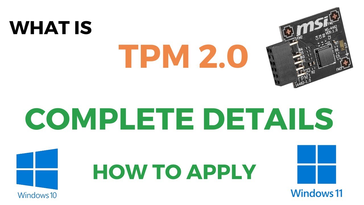 How to Enable TPM in Laptop or PC Bios | How to Reset TPM 2.0 in ...